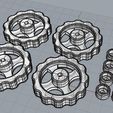 Free STL file anet a8 plus bed leveling kit, 3d printer bed leveling knobs, 3d printer bed ...